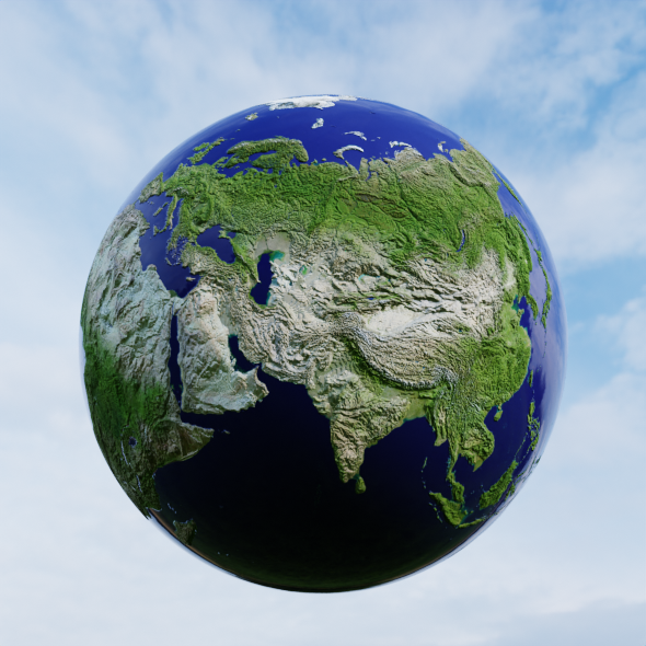 Realistic Earth - Realistic 3D World Globe by CGIABHYY | 3DOcean